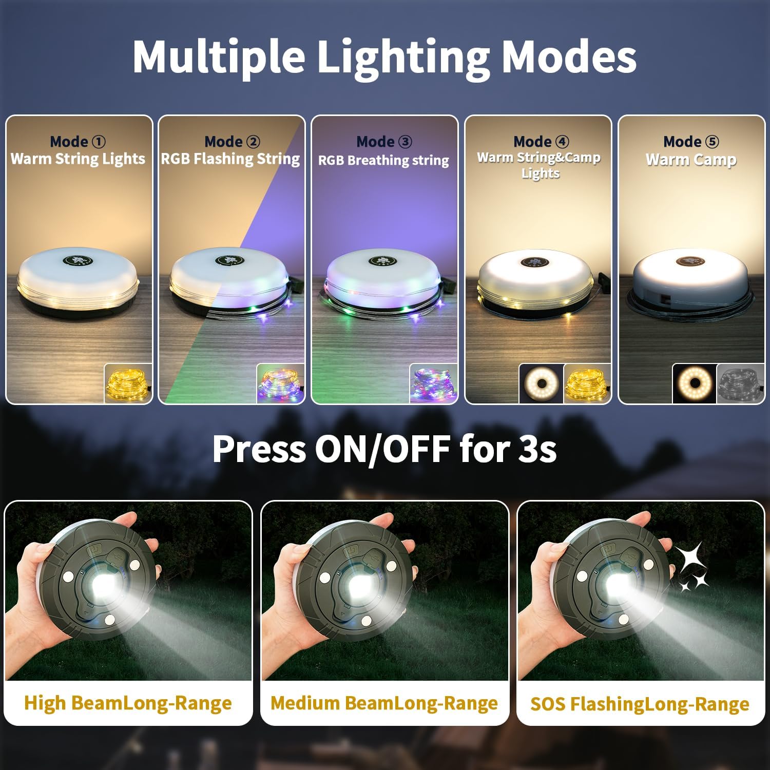 🔥Outdoor lighting camping lantern roll atmosphere light – anyfreebie.com