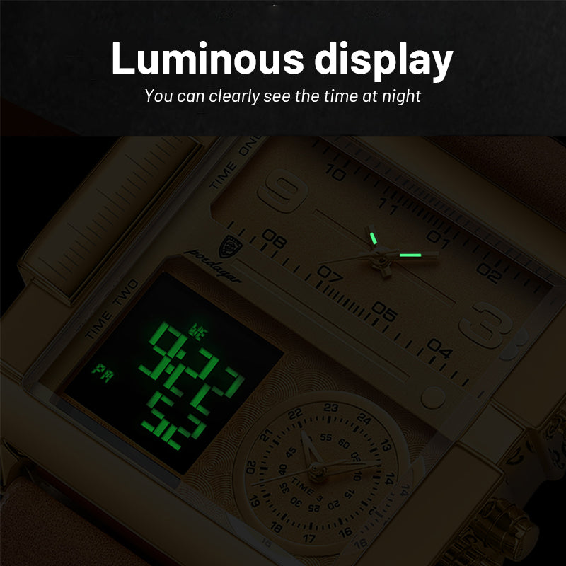 Electronic Men's Quartz Watch With Dual Display – anyfreebie.com