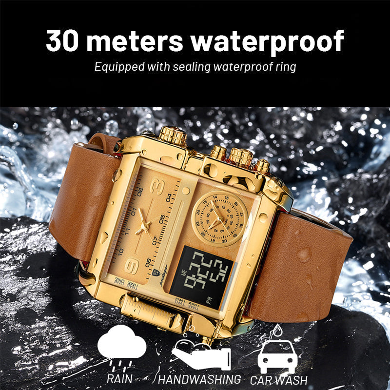 Electronic Men's Quartz Watch With Dual Display – anyfreebie.com