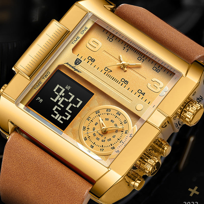 Electronic Men's Quartz Watch With Dual Display – anyfreebie.com